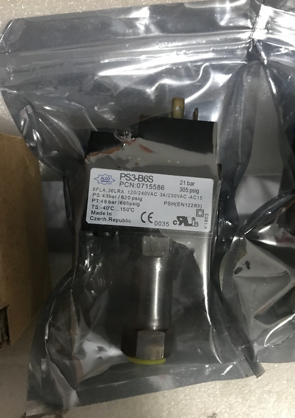 Mechanical Pressure Switch Alco PS3 B6S – ABC Engineering